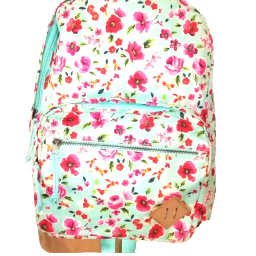 No Boundaries Floral Dome Backpack Large Capacity - Gem